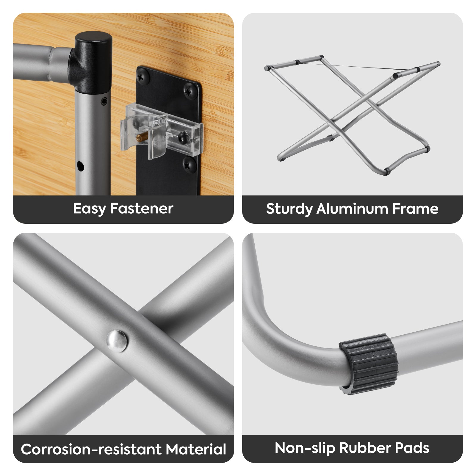 New! Portable Folding Bamboo Camping Table with Storage Bag | ICECO ...