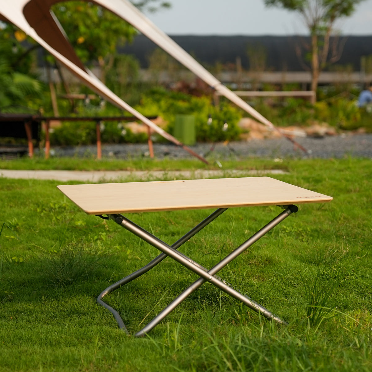 New! Portable Folding Bamboo Camping Table with Storage Bag | ICECO ...