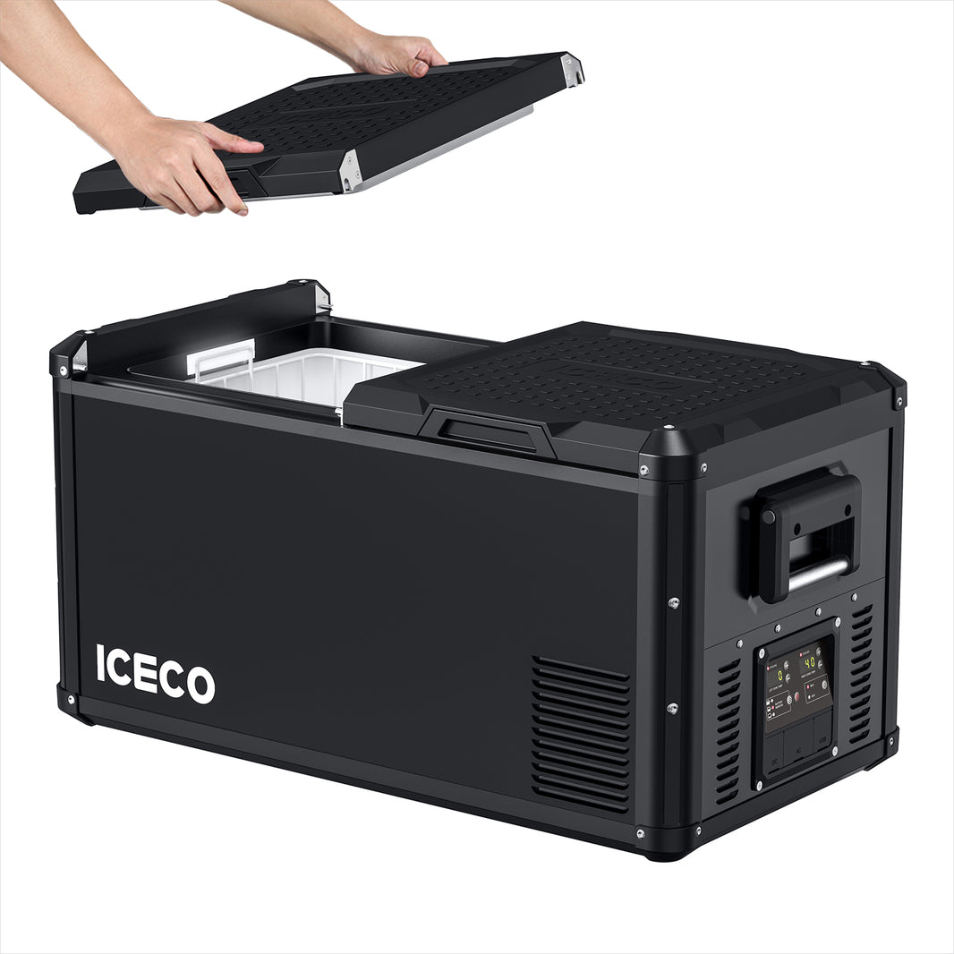 ICECO 78QT VL75Pro Dual Zone 12V Refrigerator, Overland Fridge with 5 ...