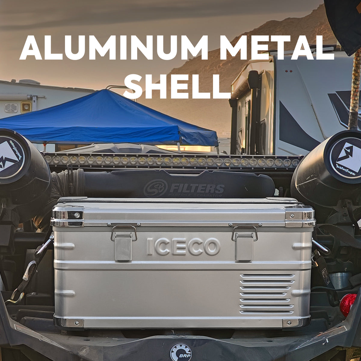 ICECO 21QT APL20 Light Duty Single Zone Aluminum Freezer With Cover ...