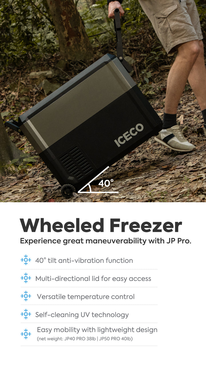 ICECO JP Pro Wheeled Portable Freezer Off-road Refrigerator with ...